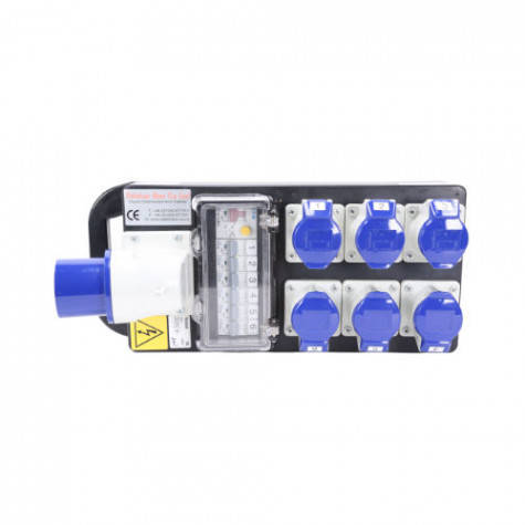 32A 3 Phase (3Ø) Distribution (6 X 16A 1Ø)